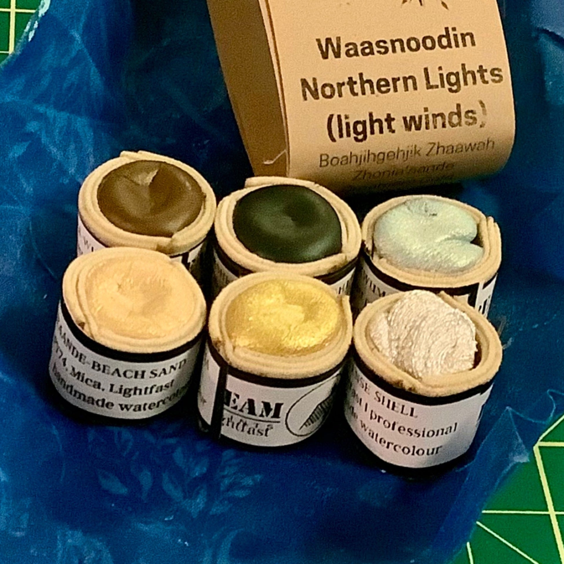 Beam Paints Waasnoodin Northern Lights Watercolour Paints | Nikawiy Beads